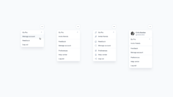 4 Examples of Dropdown Menus with Tailwind CSS and Radix UI - Cruip