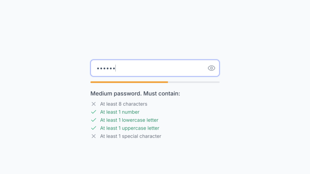 Build a Password Field with Strength Indicator with Next.js - Cruip